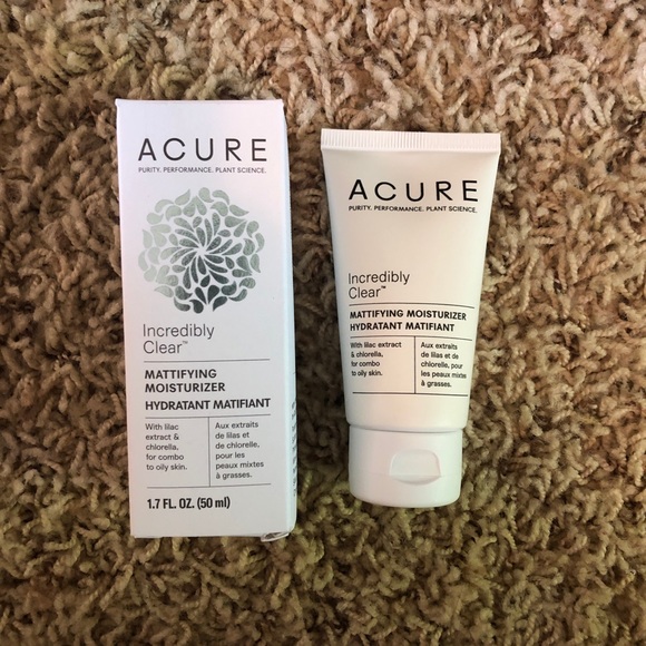 Makeup | Acure Incredibly Clear Mattifying Moisturizer | Poshmark